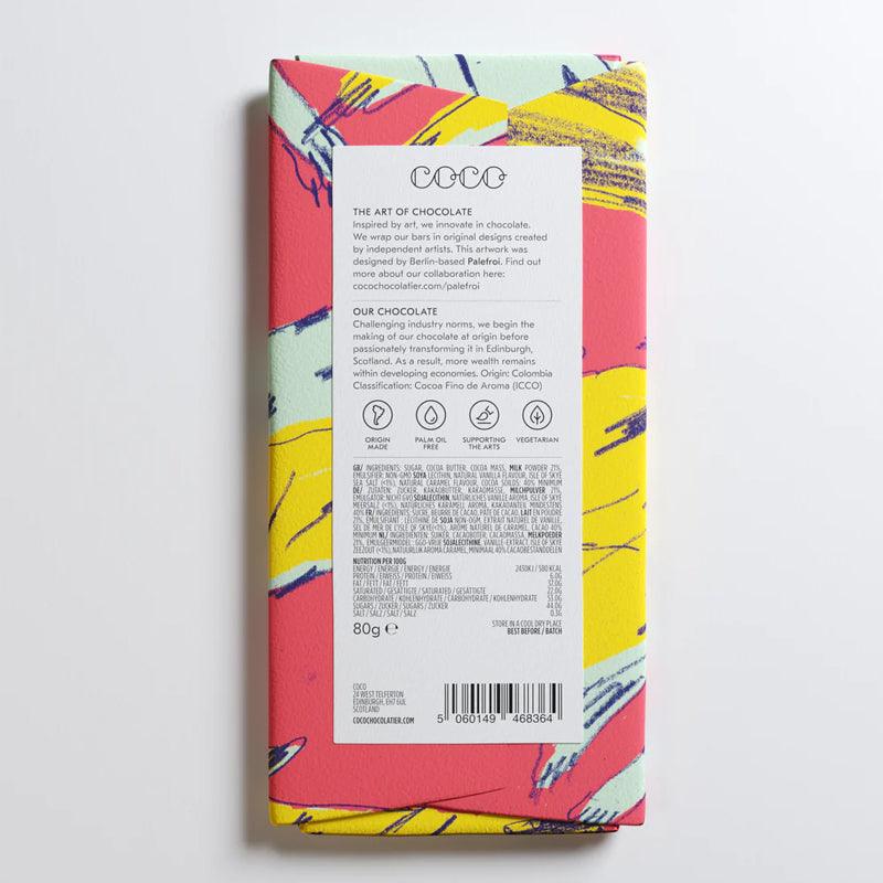 Coco Salted Caramel Milk Chocolate Bar - 80g | Waha Lifestyle Kuwait